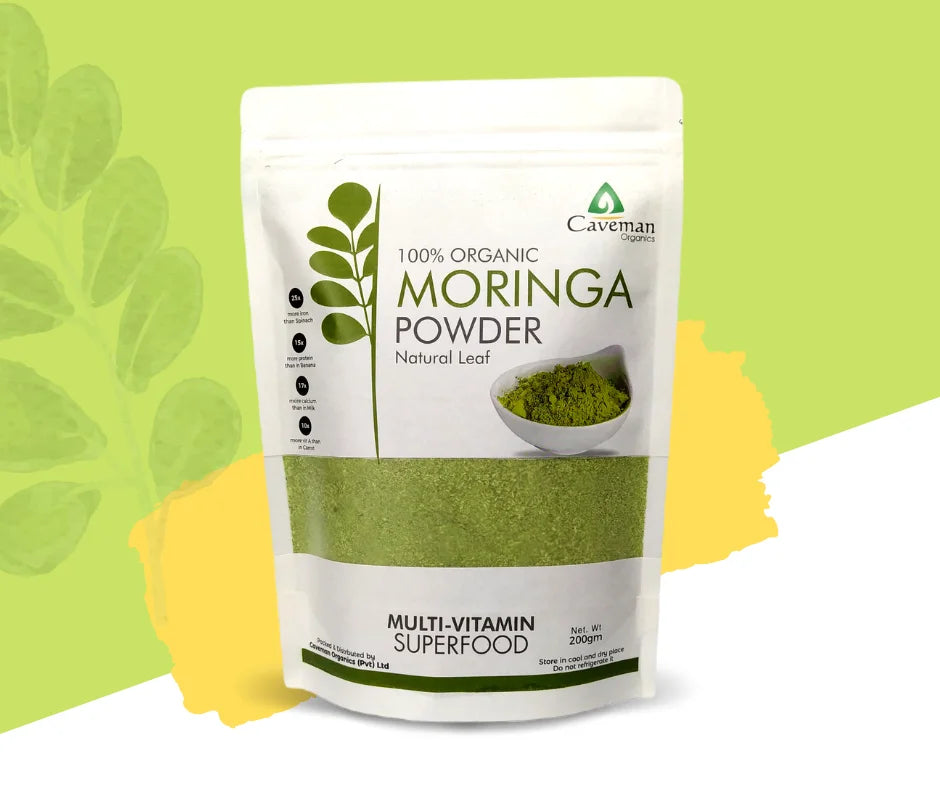 Pakistan's Top Moringa Powder! Caveman Organics (Rs.799+)